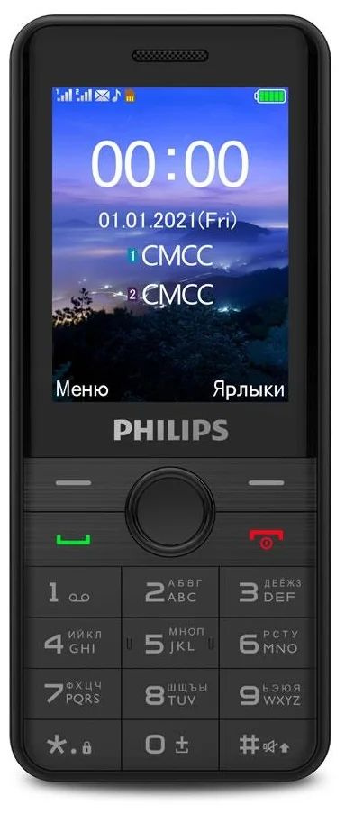 Мобильный телефон Philips Xenium E172, черный - купить по выгодной цене в интернет-магазине OZON ...