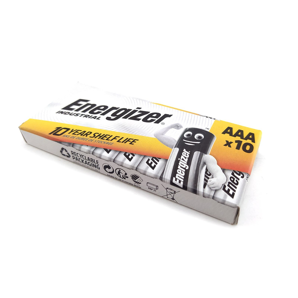 Батарейка (10шт) ENERGIZER LR03 AAA E92 Industrial 1.5В щелочная ...