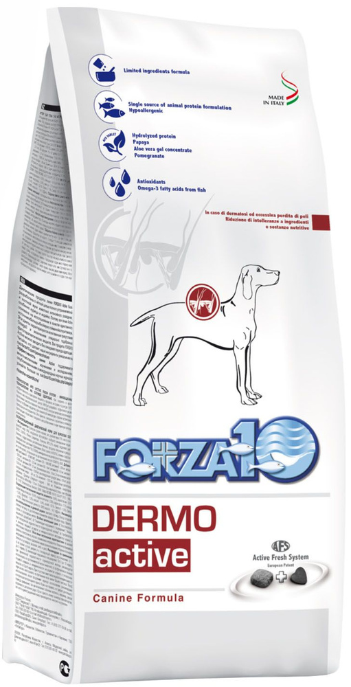 Корм Forza10 Active Dermo для собак при кожных заболеваниях, 4 кг - купить с доставкой по ...