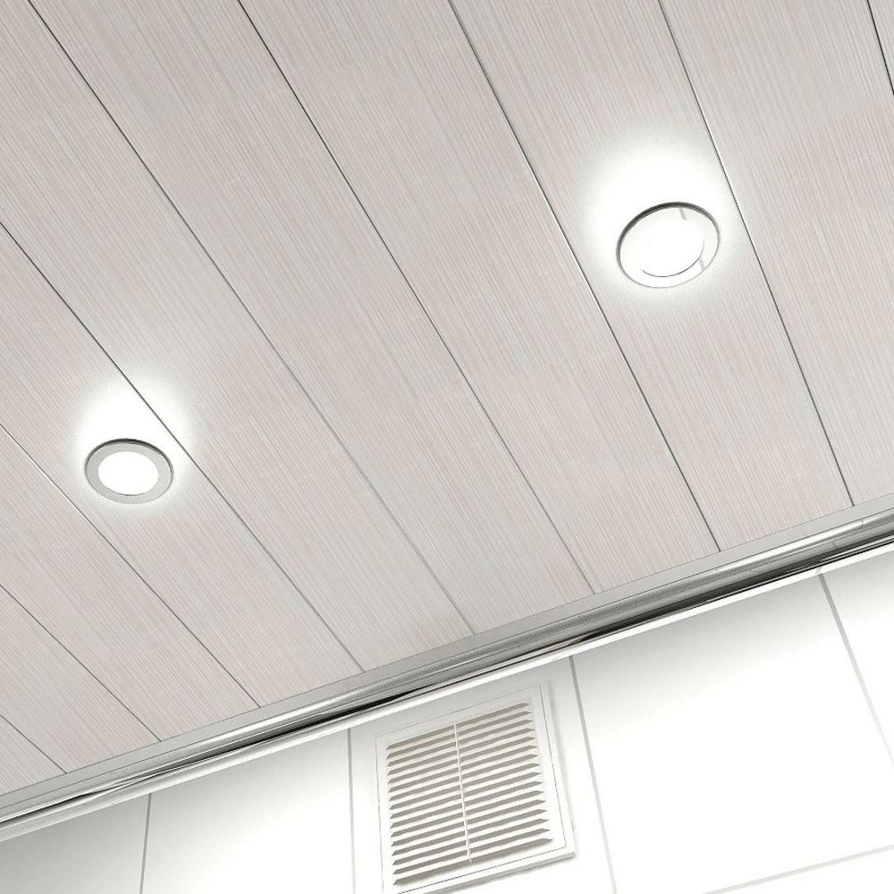 Комплект реечного алюминиевого потолка для ванной комнаты CESAL 1.7х1 ...