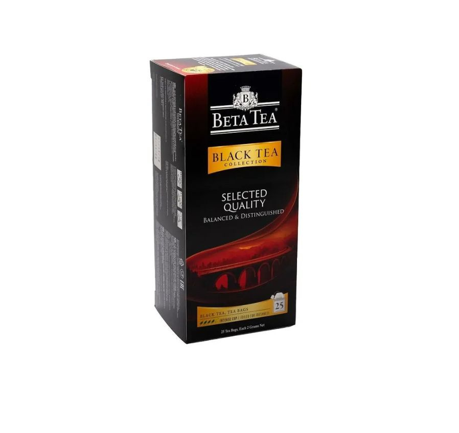 Beta Tea Черный чай в пакетиках Отборное качество,25 пак. - купить с доставкой по выгодным ценам ...