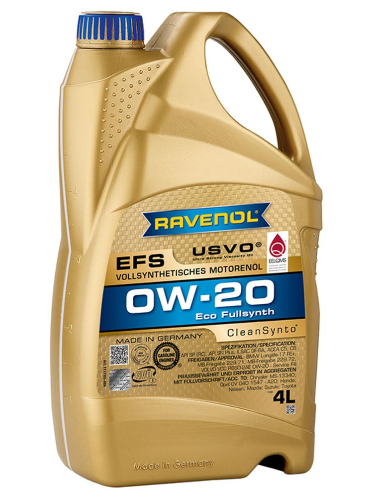 Масло моторное RAVENOL EFS 0W-20 Синтетическое 4 л 1111105-004-01-999 ...