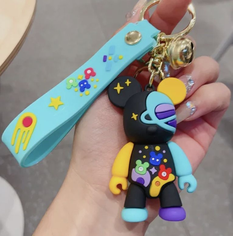 Брелок Мишка робот, бирюза - купить с доставкой по выгодным ценам в ...