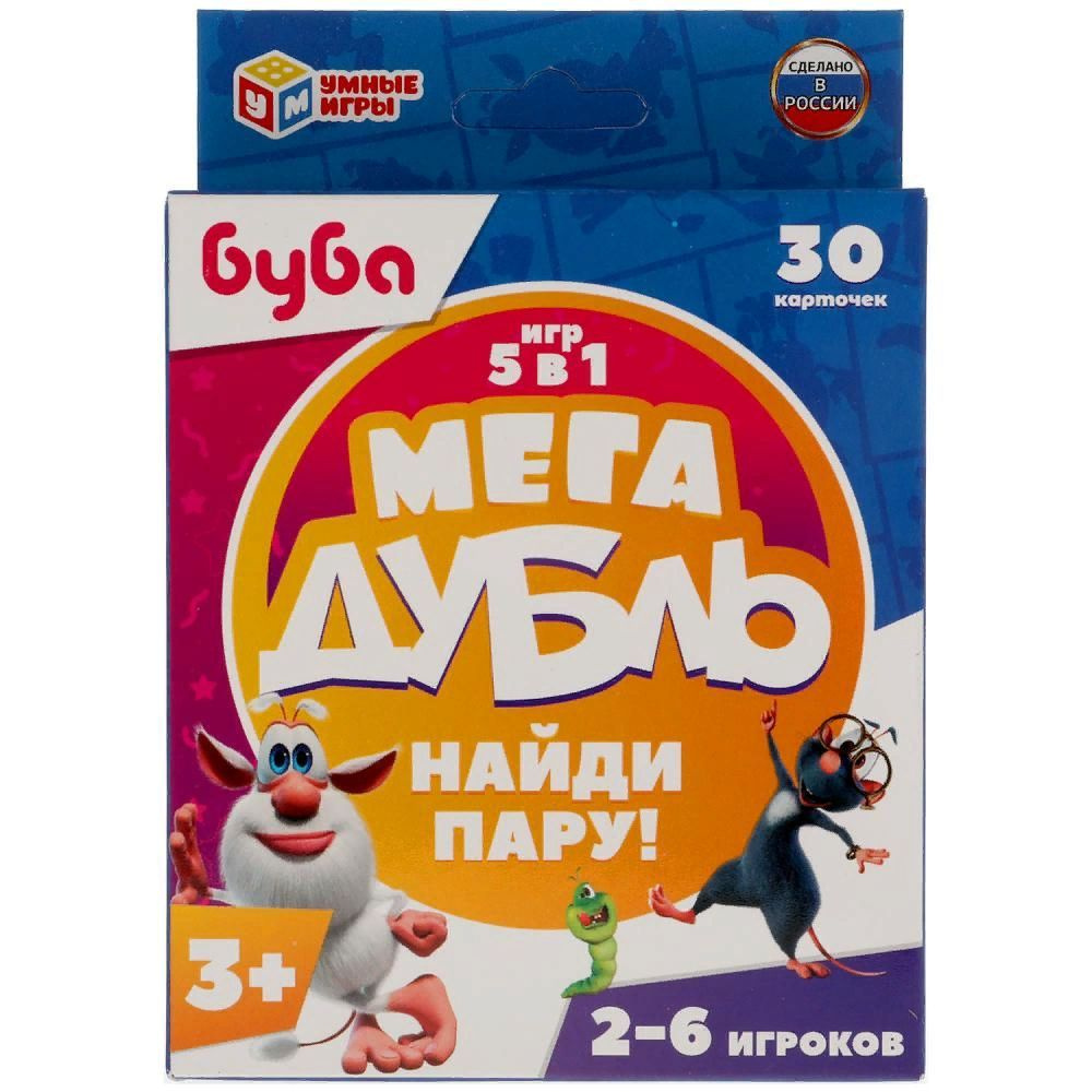Найди пару: Буба. Мега дубль 5 в 1. 30 карточек, - купить с доставкой ...