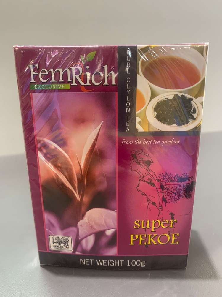 Чай листовой Super pekoe FemRich 100 гр - купить с доставкой по ...