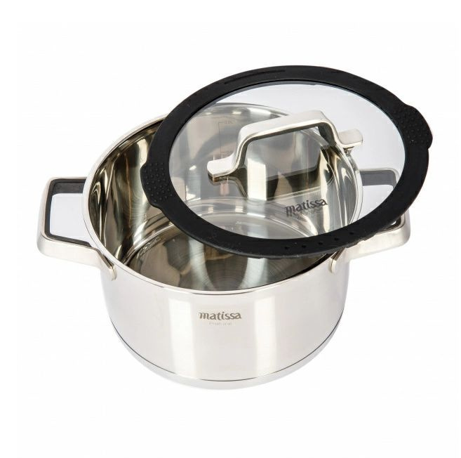 Кастрюля Matissa, Сталь, Термосиликон, 6 л - купить по выгодной цене в ...