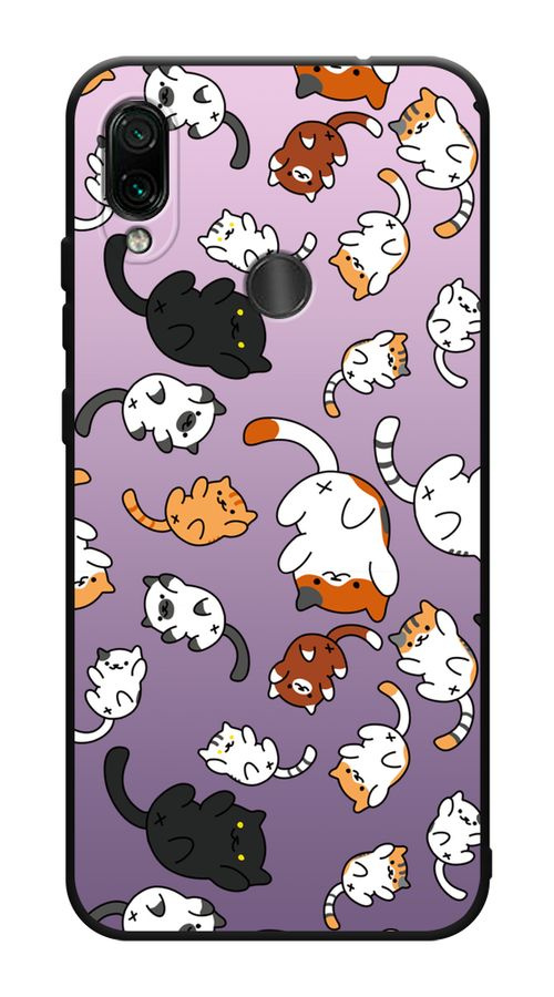 Матовый силиконовый чехол на Xiaomi Redmi Note 7 / Сяоми Редми Нот 7 ...
