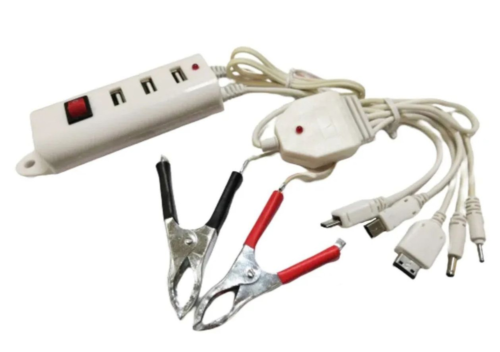 Зарядка универсальная Usb с зажимами для аккумулятора - купить с ...