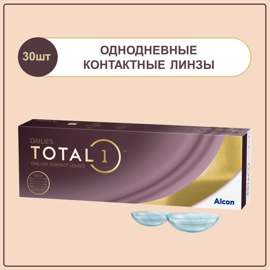 Ежедневные контактные линзы Dailies Total 1 -3,25 / 8,5 / 14,1 / 30 шт ...