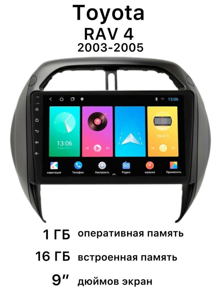 Штатная магнитола Toyota RAV4 2003-2005 Тойота РАВ 4Штатное место ...