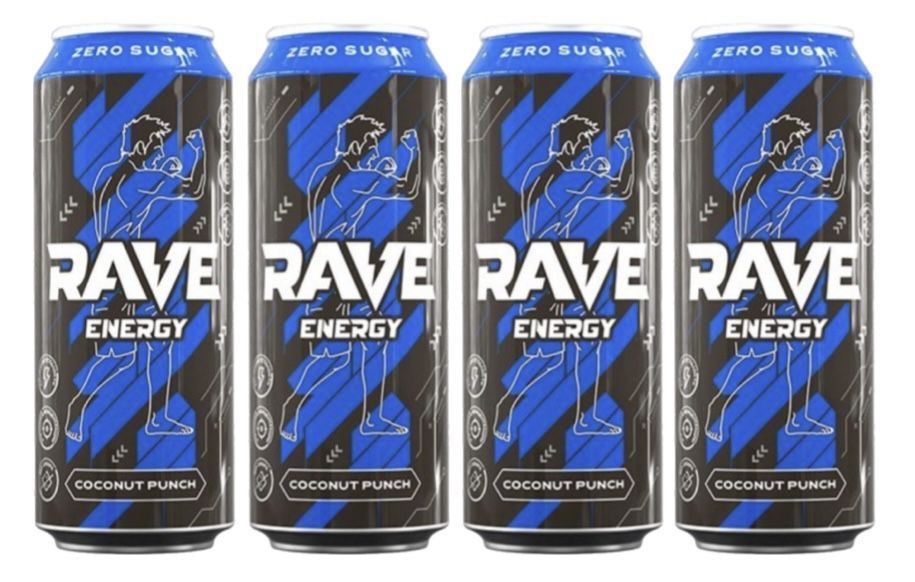 Напиток энергетический Rave Energy Coconut Punch 500 мл х 4 шт - купить ...