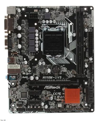 Материнская плата ASRock H110M-DVS купить по низкой цене с доставкой и ...