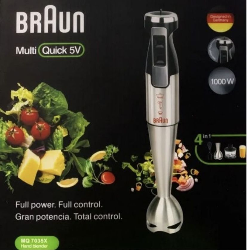Блендер Braun Погружной MQ7035X,черный,серебристый купить по низкой ...