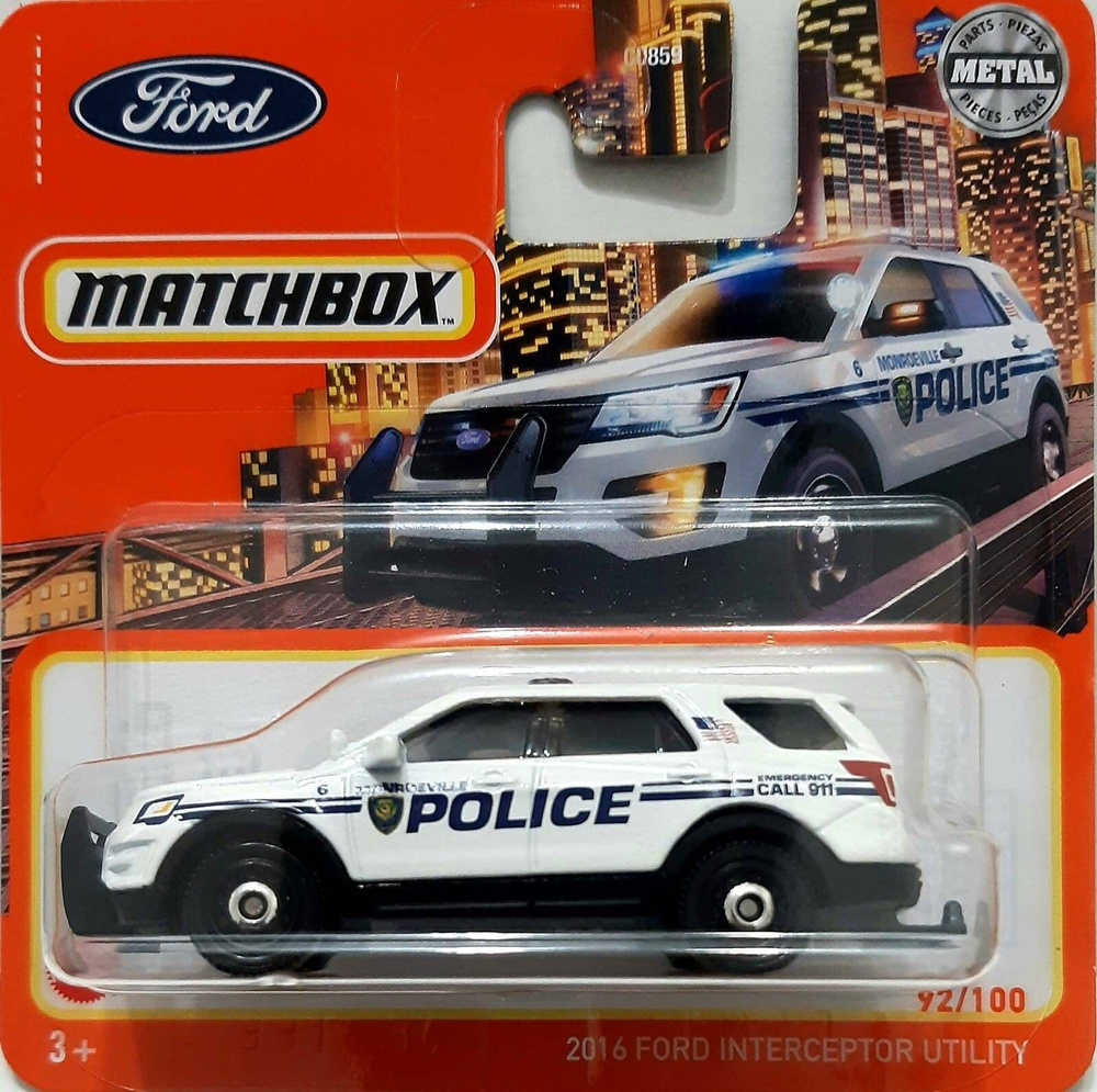 Машинка коллекционная Matchbox 92, 2016 FORD INTERCEPTOR UTILITY - купить с доставкой по ...