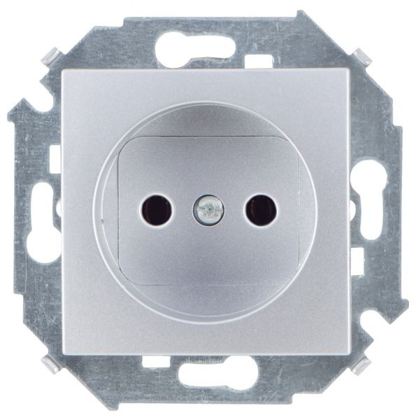 Simon 15 Алюминий Розетка б/з, 16А, 250В, винт.зажим, 1591431-033 ...