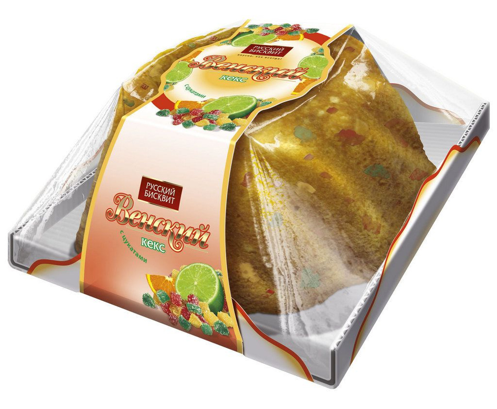 Кекс Русский Бисквит Венский с цукатами, 350 г х 10 шт - купить с ...