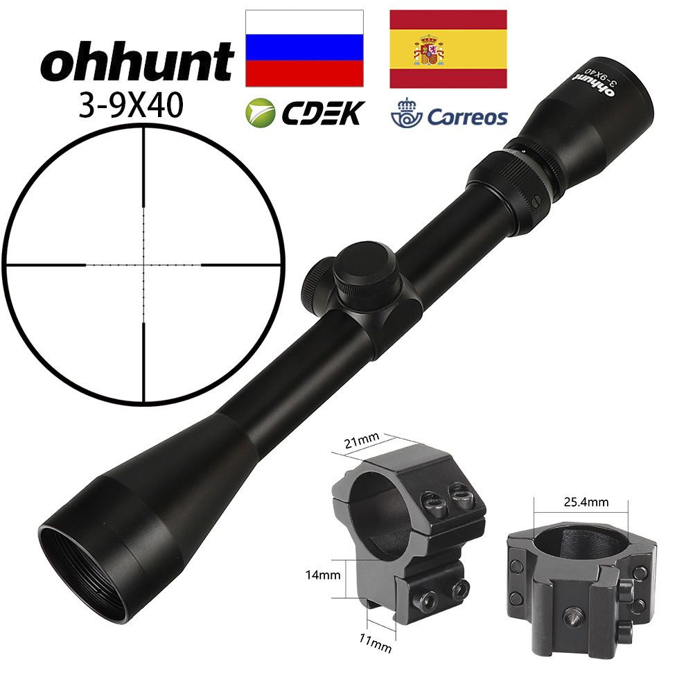 ohhunt 3-9X40 Scope Wire Rangefinder Reticle или Mil Dot Reticle Scope ...