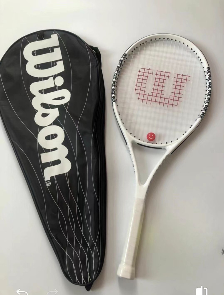 Теннисная ракетка Wilson 52 фунта, полностью карбоновая, для начинающих ...