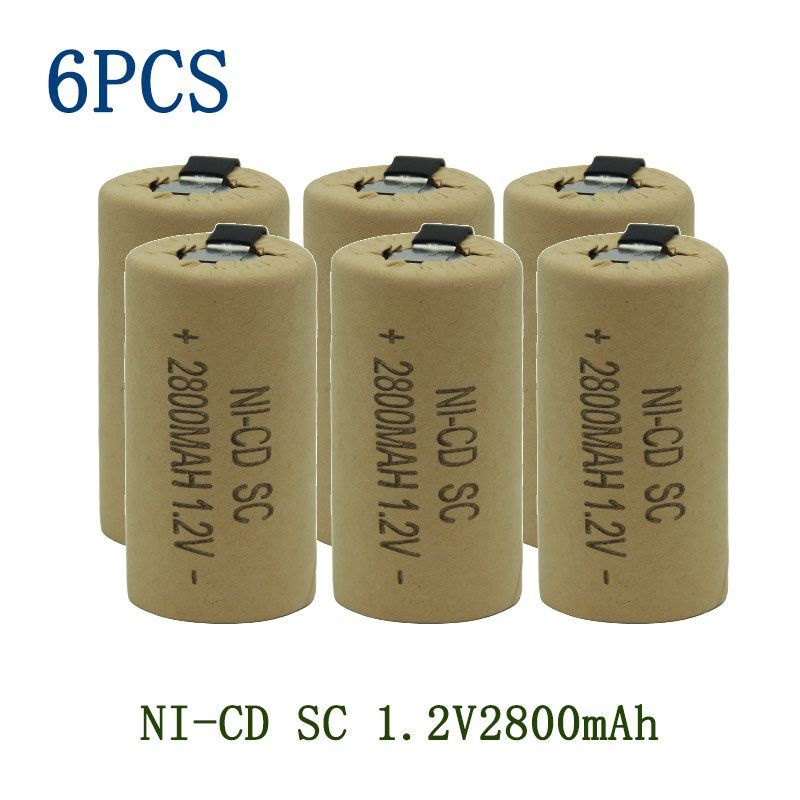 22800 mAh отвертка электробур SC батарея 1.2V SubC никель - кадмий ...