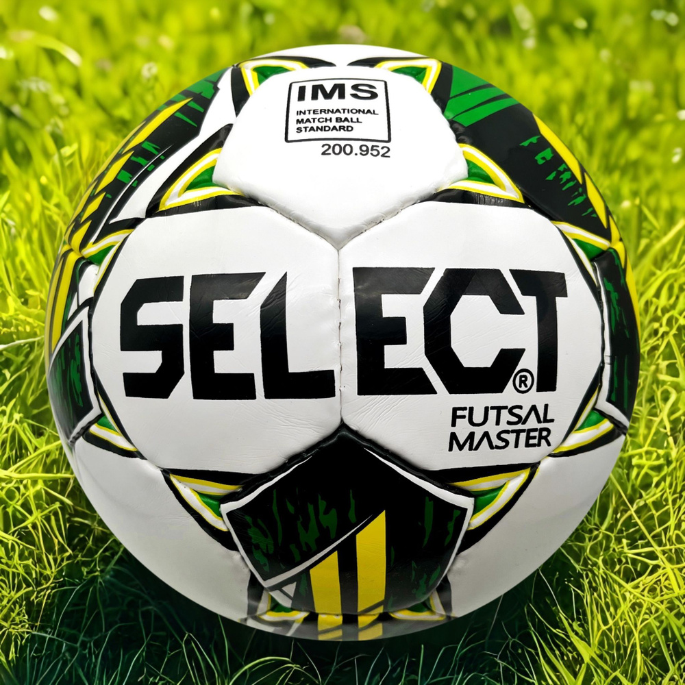 Футбольный мяч Select Futsal master, 4 размер, белый, зеленый купить по ...