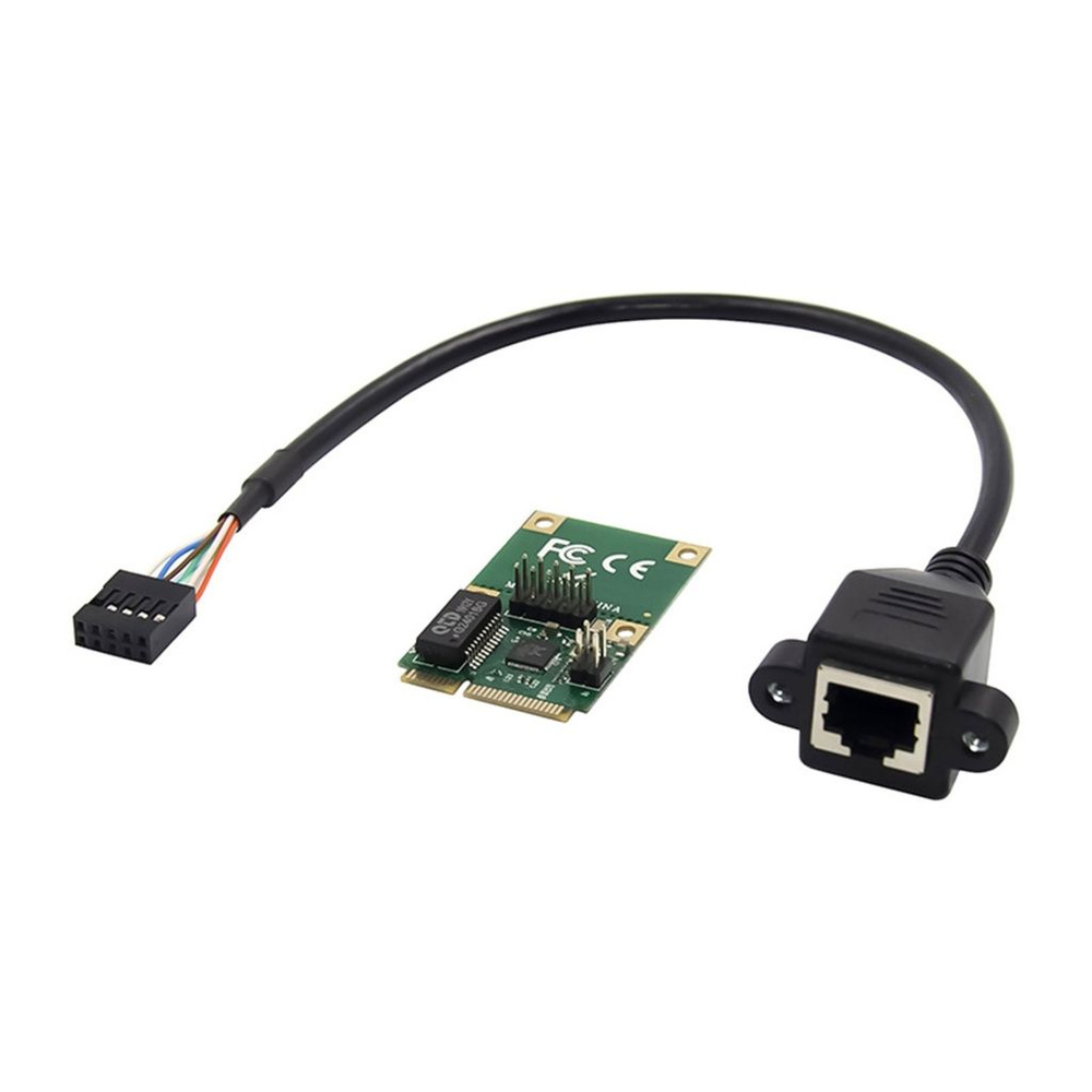 Мини-сетевая карта Pci-e, адаптер Gigabit Ethernet RJ45 10/100/1000 ...