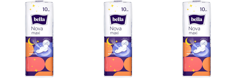 BELLA Прокладки NOVA maxi, 10шт, 3 упаковки - купить с доставкой по ...