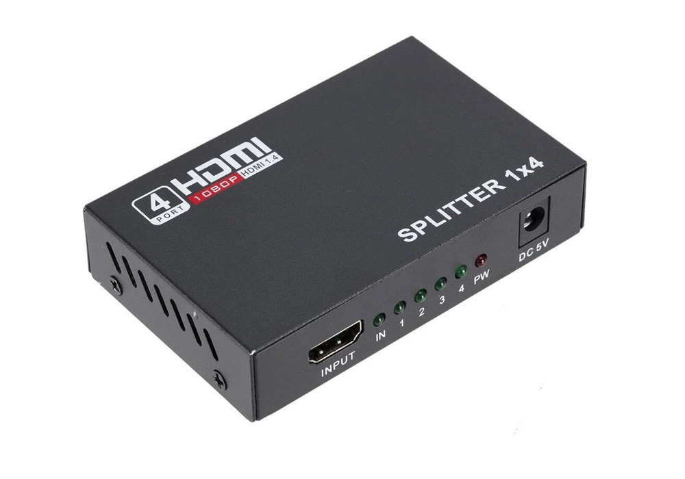 Сплиттер HDMI Разветвитель (Splitter) 4 порта (4 ports) - купить с ...