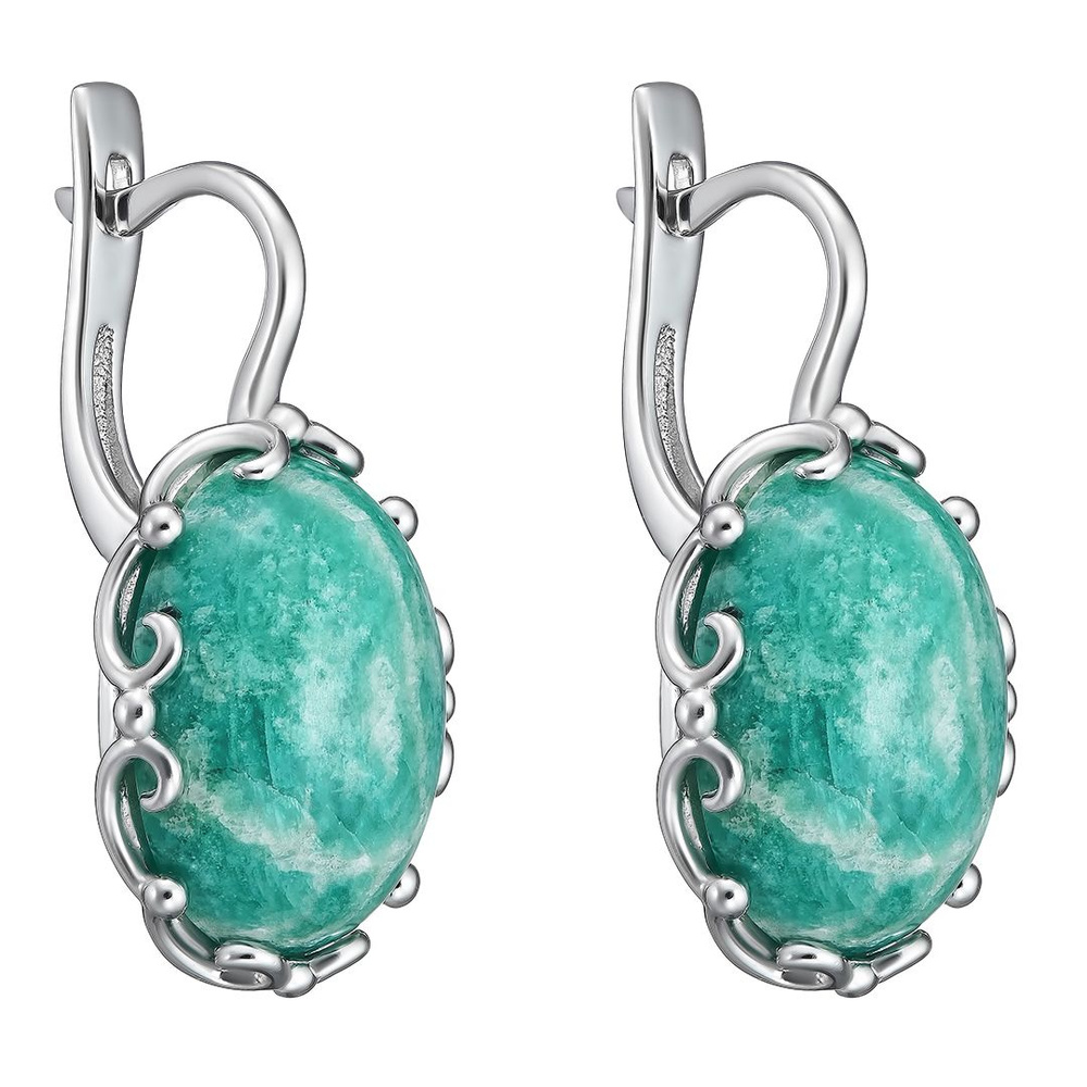 UVI Ювелирочка Серьги из серебра 925 с Амазонитами - купить с доставкой ...