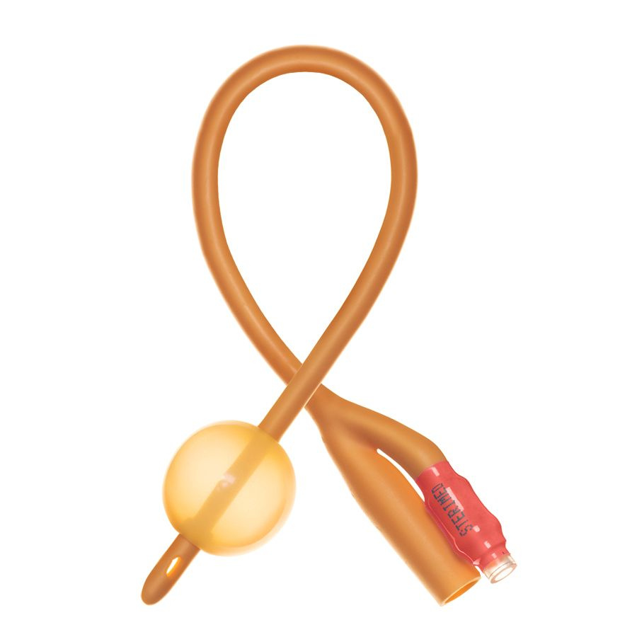 Катетер фолея 2-х ходовой размер СН 18 , длина 40 см Sterimed -2 штуки ...