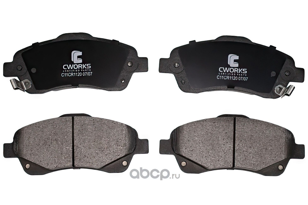 Колодки тормозные CWORKS C11CR1120 Передние - купить по низким ценам в ...