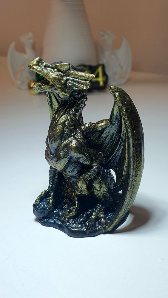 Статуэтка Дракон символ 2024 года арт Дракон0808 бронза купить по низким ценам в интернет