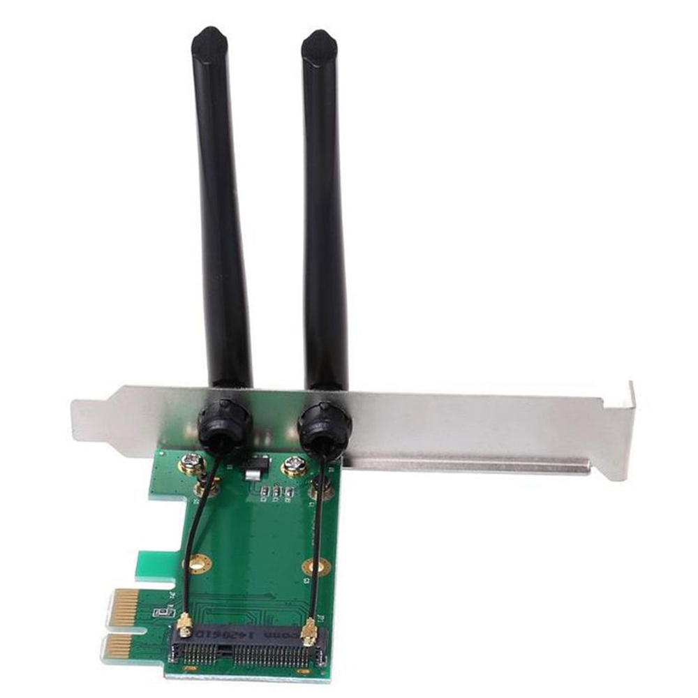Беспроводная карта WiFi Mini PCI-E Express для адаптера с 2 портами ...