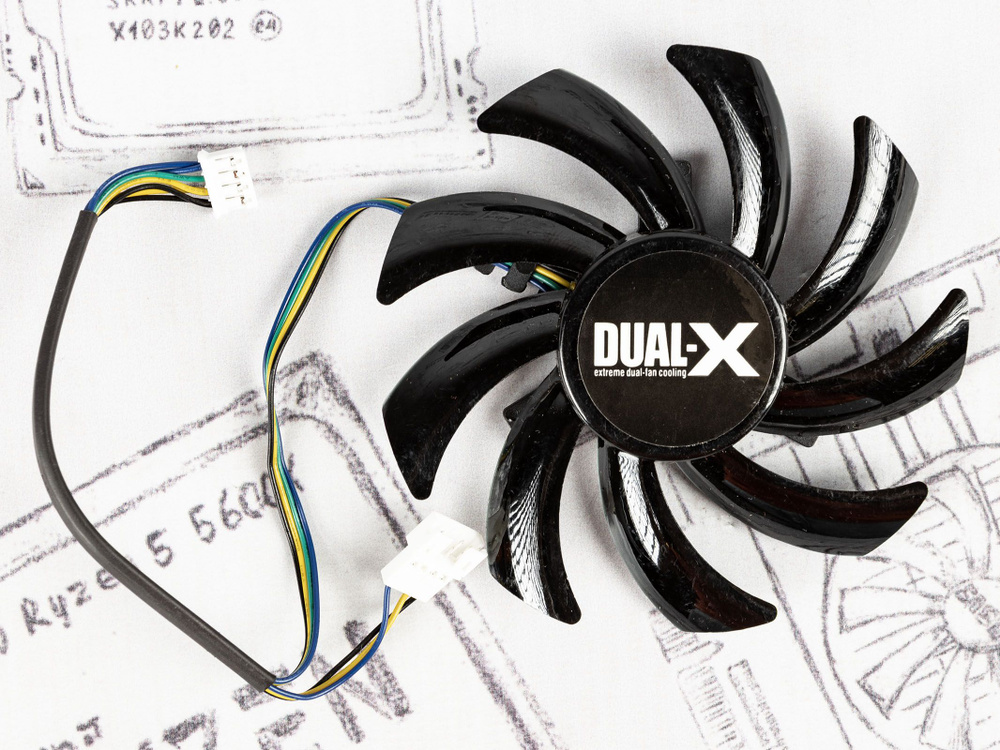Вентилятор для видеокарты Sapphire R9 290X 390X - купить кулер по ...