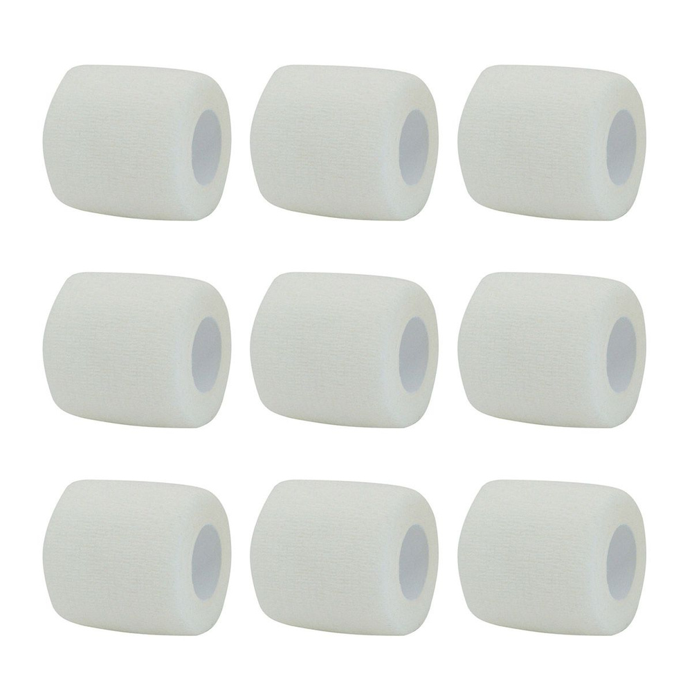 Самофиксирующийся бинт (когезионный) 5 см х 4,5 метра, эластичный белый ...