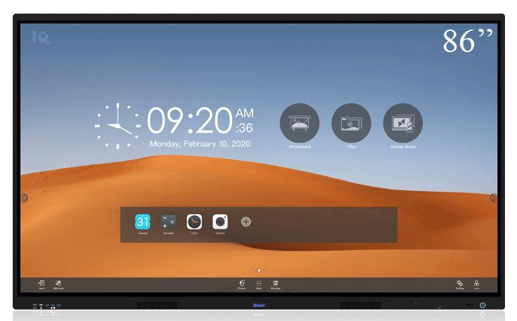 Монитор IQTech Интерактивная LED панель 86 IQTouch TB1000 20 касаний, 3840*2160, 4K UHD, Android ...