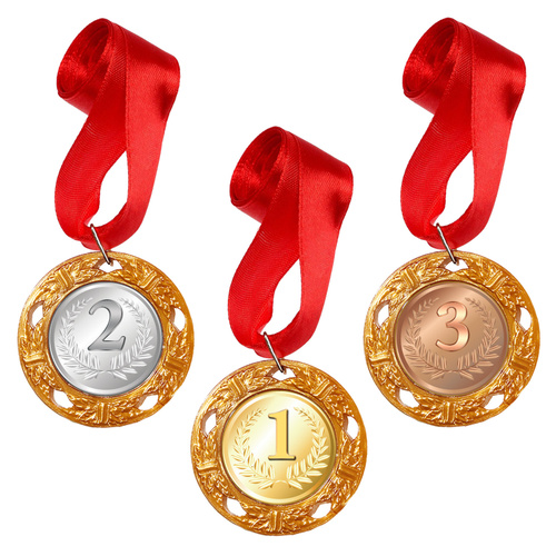 Комплект медалей "1-2-3 место", KМ-5, пластиковые купить по выгодной ...