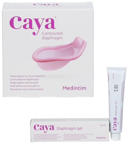 Caya Diaphragma + Gel Caya Противозачаточная диафрагма + Спермицидный ...