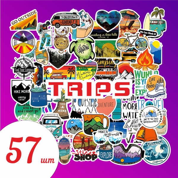 Набор наклеек для творчества, большие бумажные стикеры, Путешествия ...