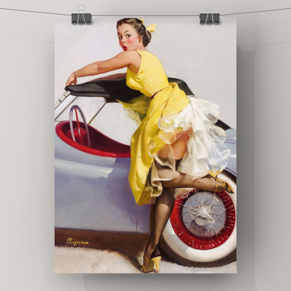 Постер Арт, Девушки ПинАп / PinUp Girl - Постер для интерьера и декора ...
