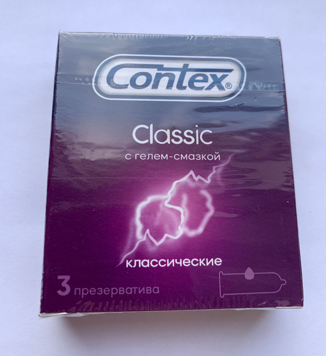 Презервативы Contex Classic классические с гелем-смазкой естественные ощущения - 1 упаковка - 3 ...