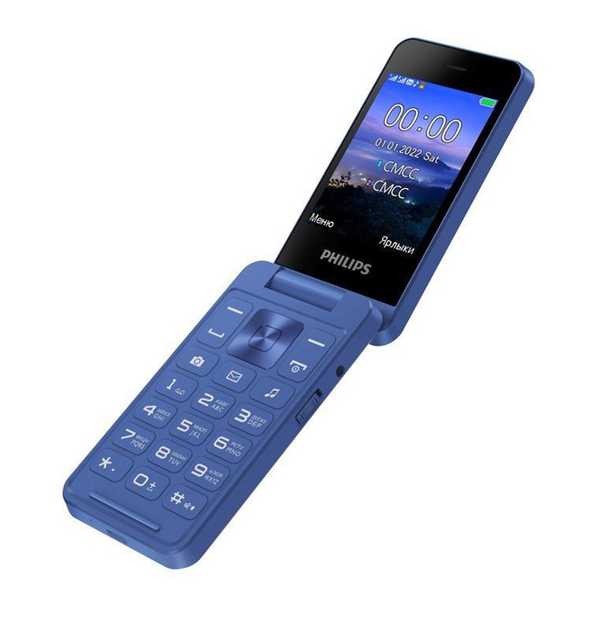 Мобильный телефон Philips E2602, синий - купить по выгодной цене в интернет-магазине OZON ...