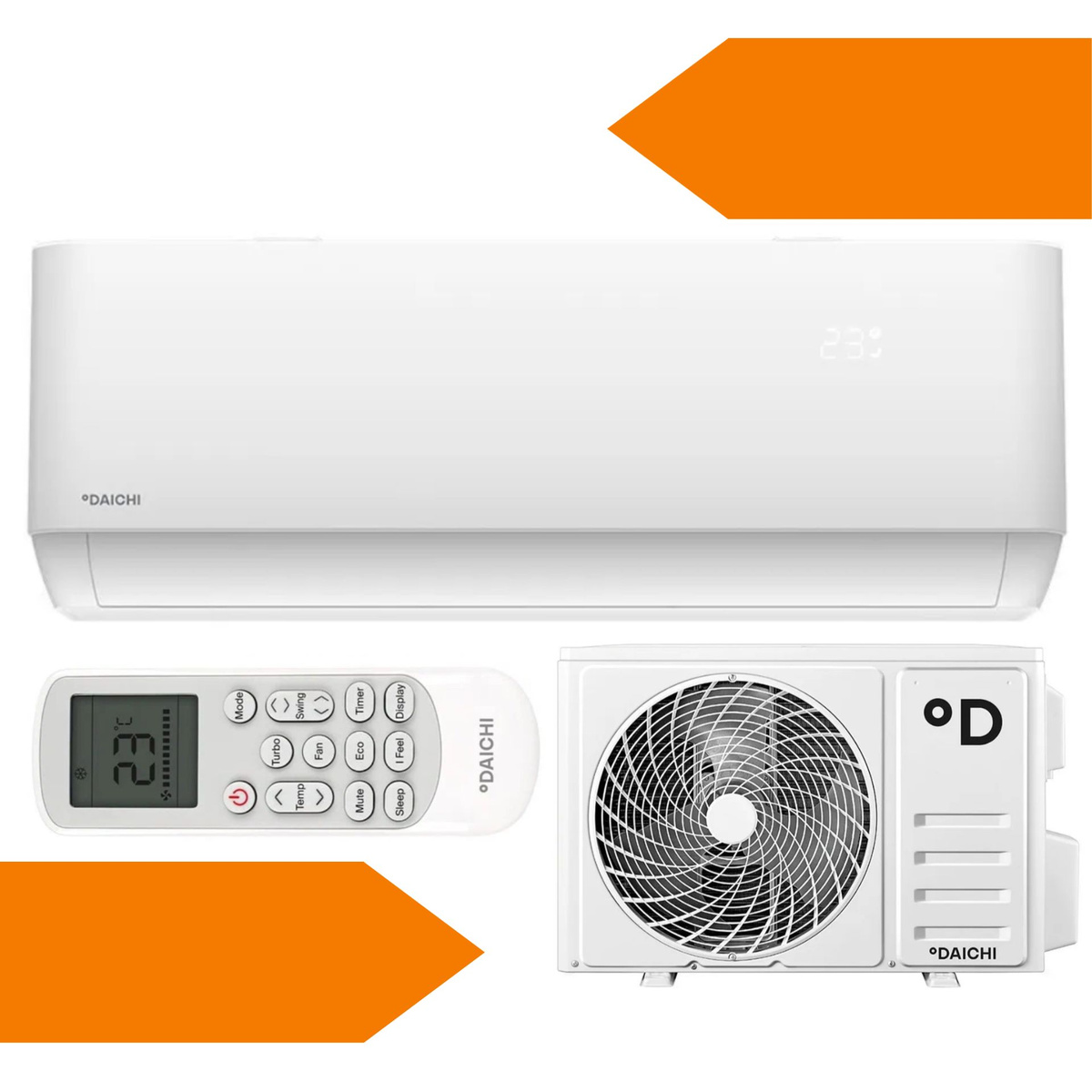 Сплит система кондиционер на 20 кв м DAICHI AIR 20AVQ1/AIR20FV1 купить ...