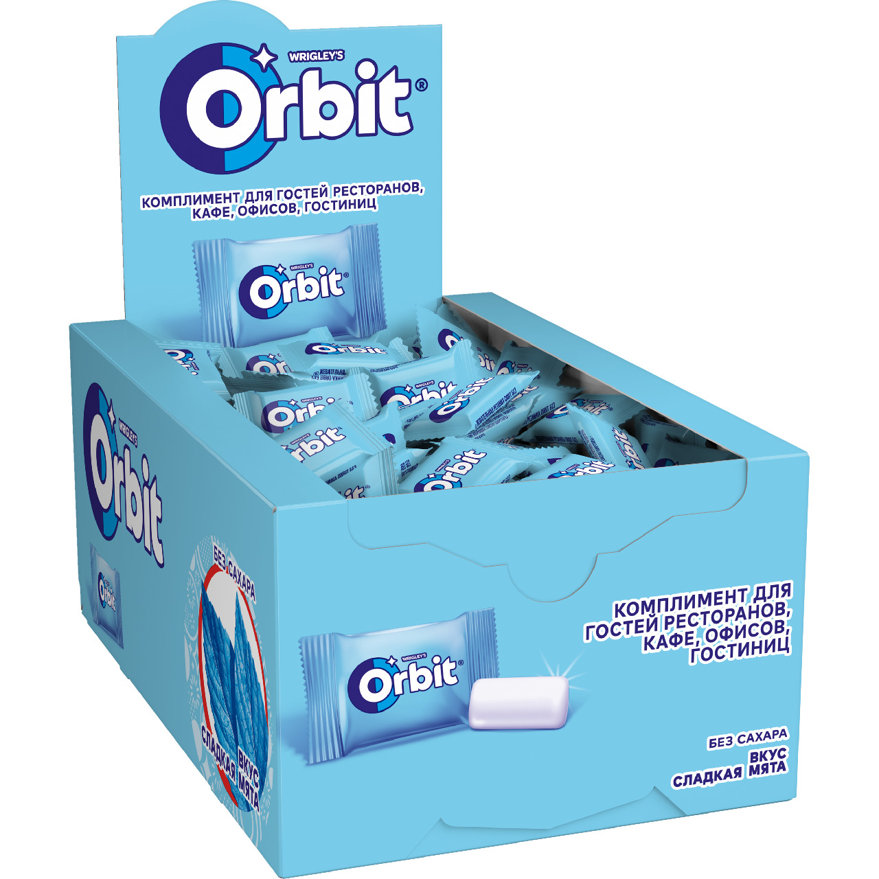 Жевательная резинка Orbit Сладкая мята miniflow (1.36г х 300шт), 408г ...