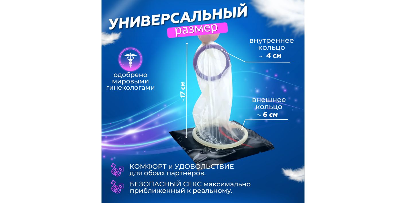 Женские презервативы (фемидом) ультратонкие для женской контрацепции, 2 ...