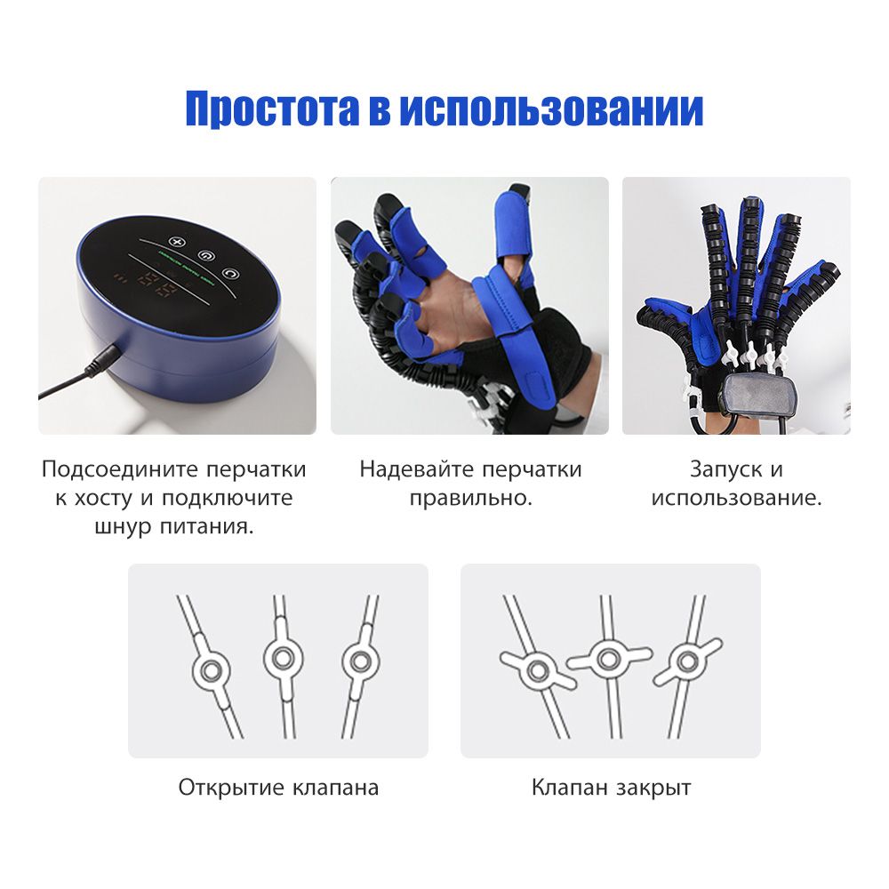 Реабилитационное роботизированное ручное устройство, перчатки для ...