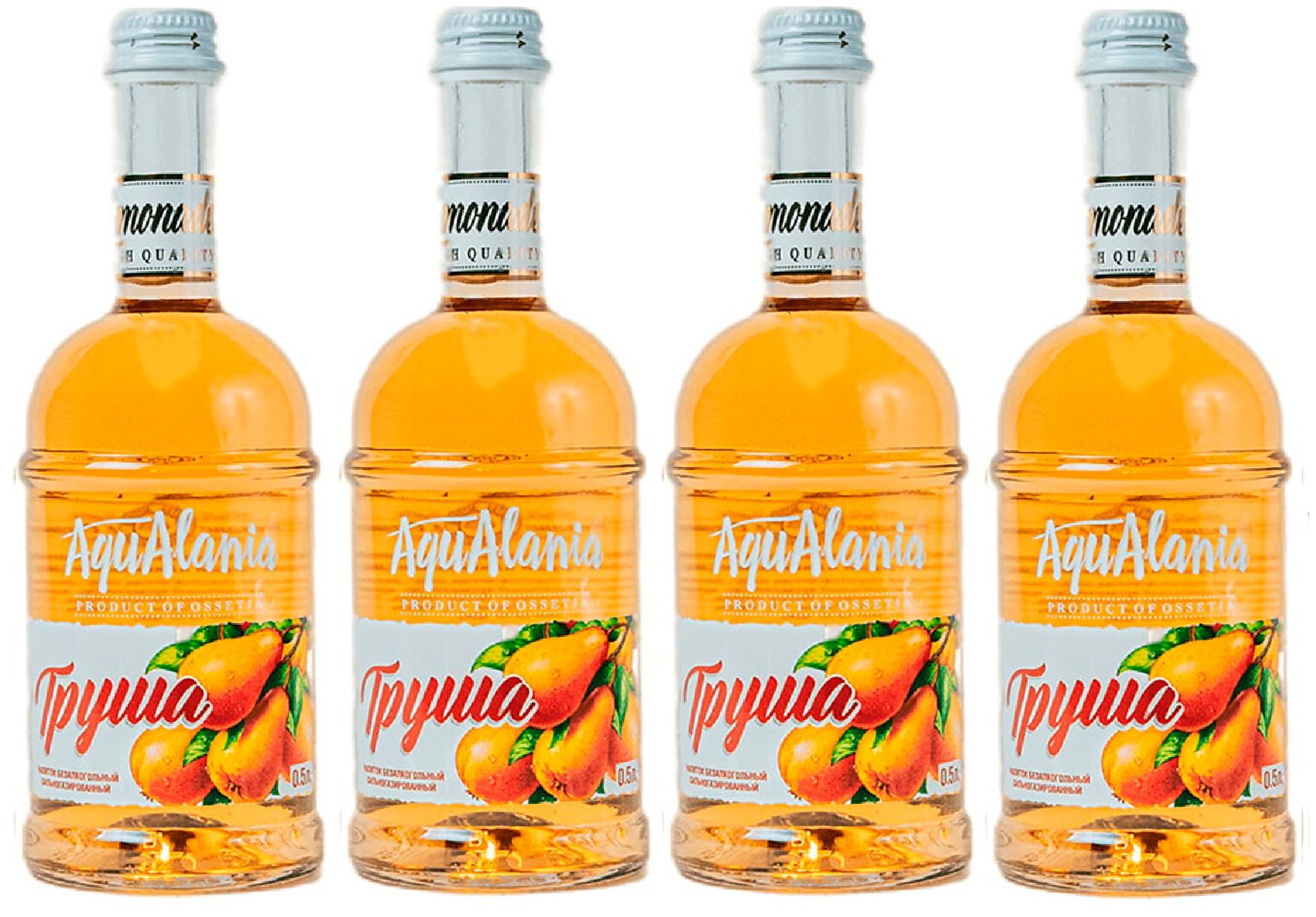 Газированный напиток со вкусом Груши АквАлания (AquAlania), 4 шт по 0 ...