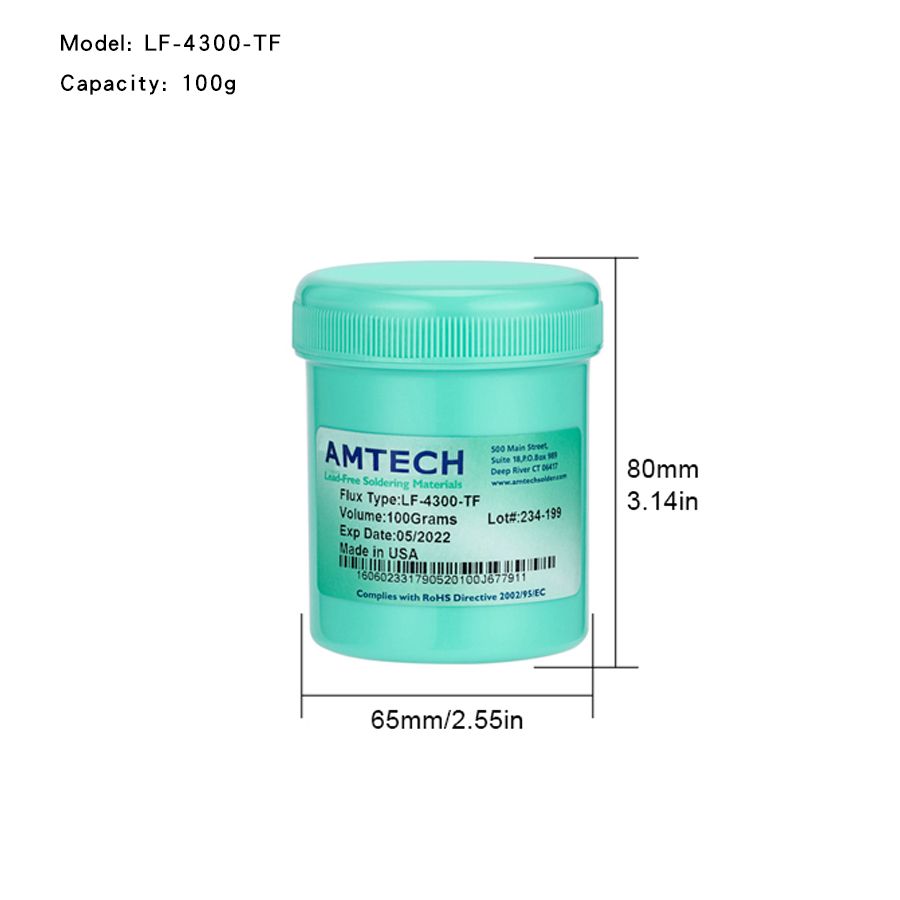 AMTECH LF-4300-TF паяльная паста для телефонов, светодиодов, BGA, SMD ...