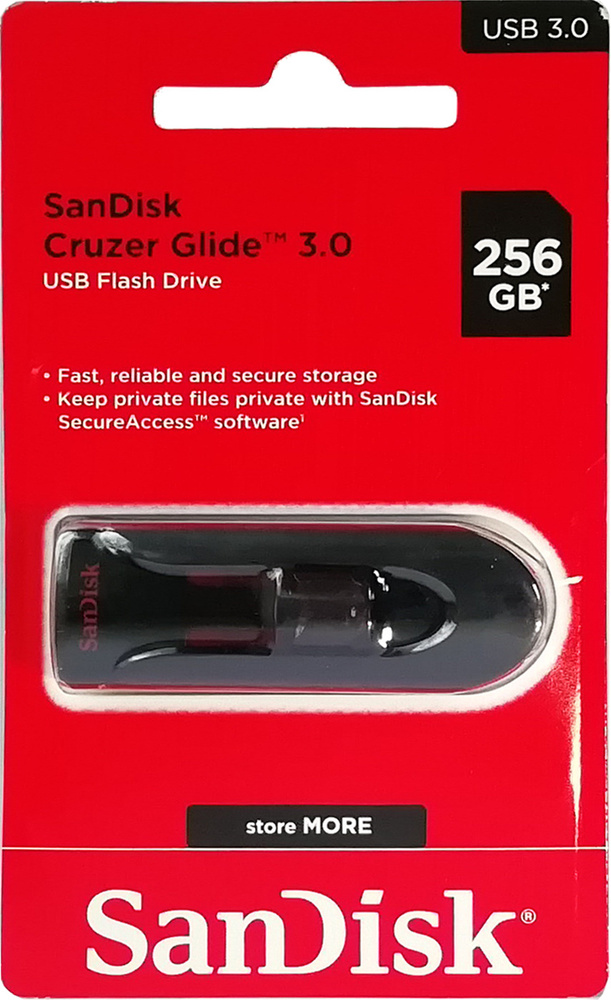 USB-флеш-накопитель SanDisk Cruzer Glide 256 ГБ - купить по выгодной ...