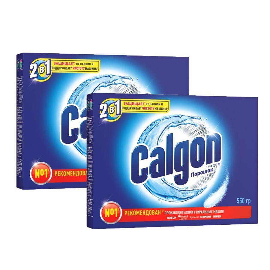 Средство для смягчения воды "Calgon", 1100 г (набор 2 шт. по 550 г ...