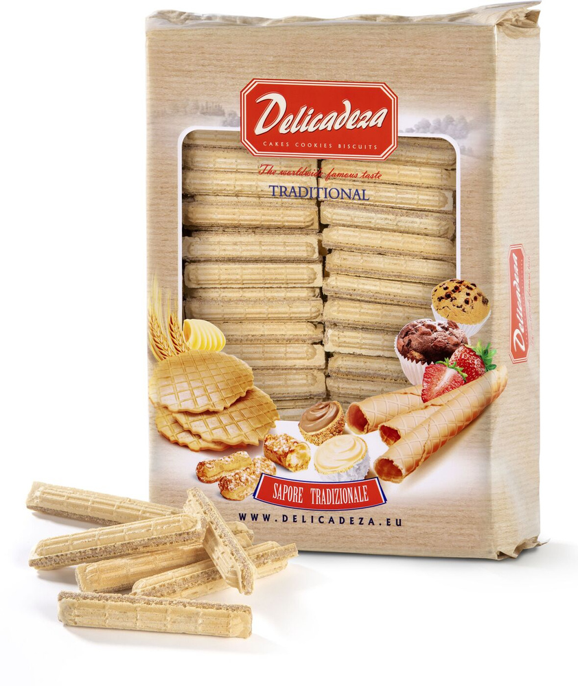 Вафли Delicadeza Вафельные палочки с кремовой начинкой "Йогурт", 700 г ...